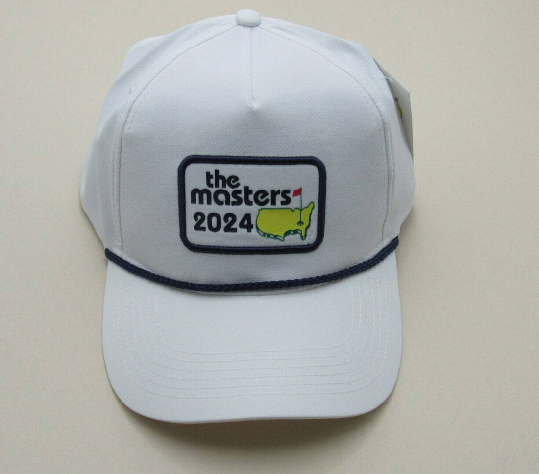 2024 Masters White Rope Patch Logo Tech Hat Augusta Masters Golf Nwt ...