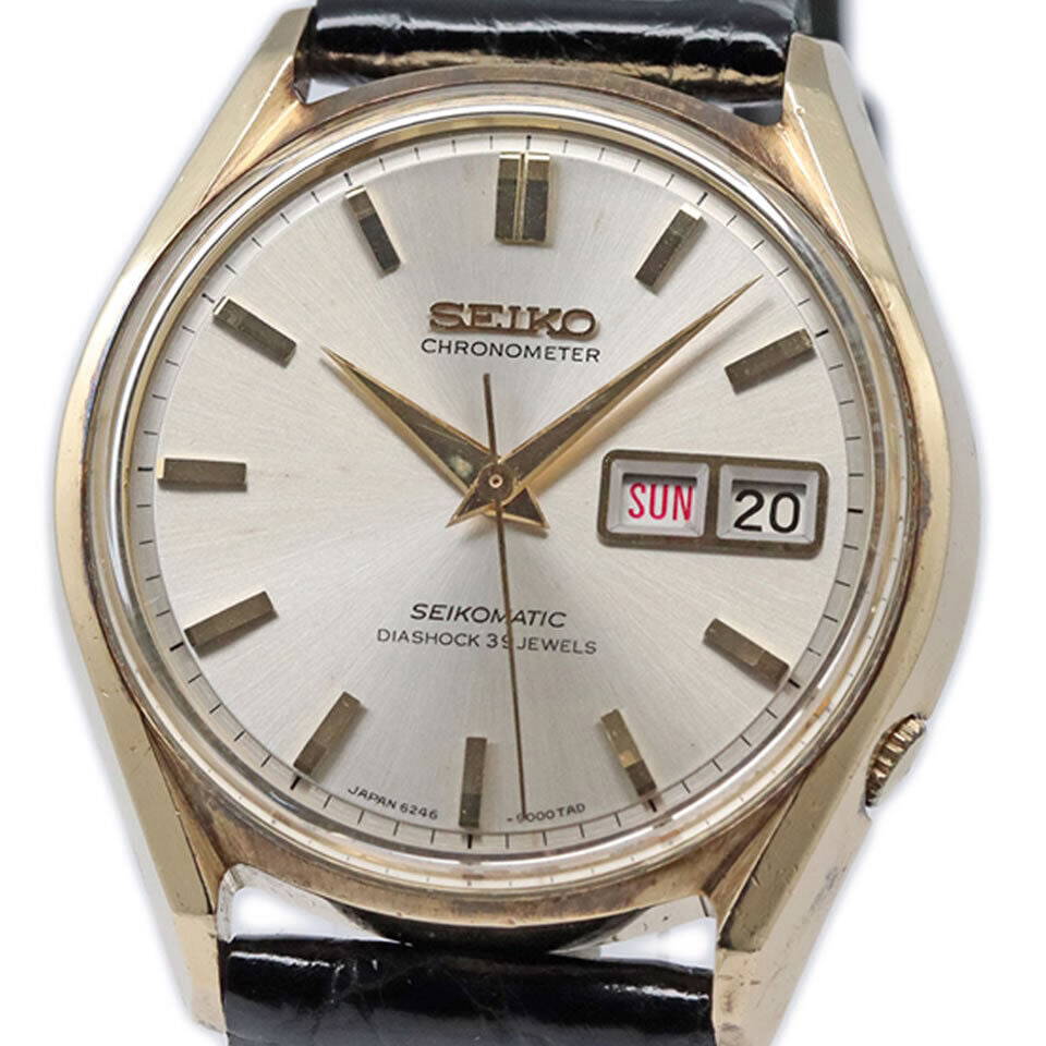 Seiko Matic Chronometer Cap Gold 6246-9000 Unisex Watch Auction