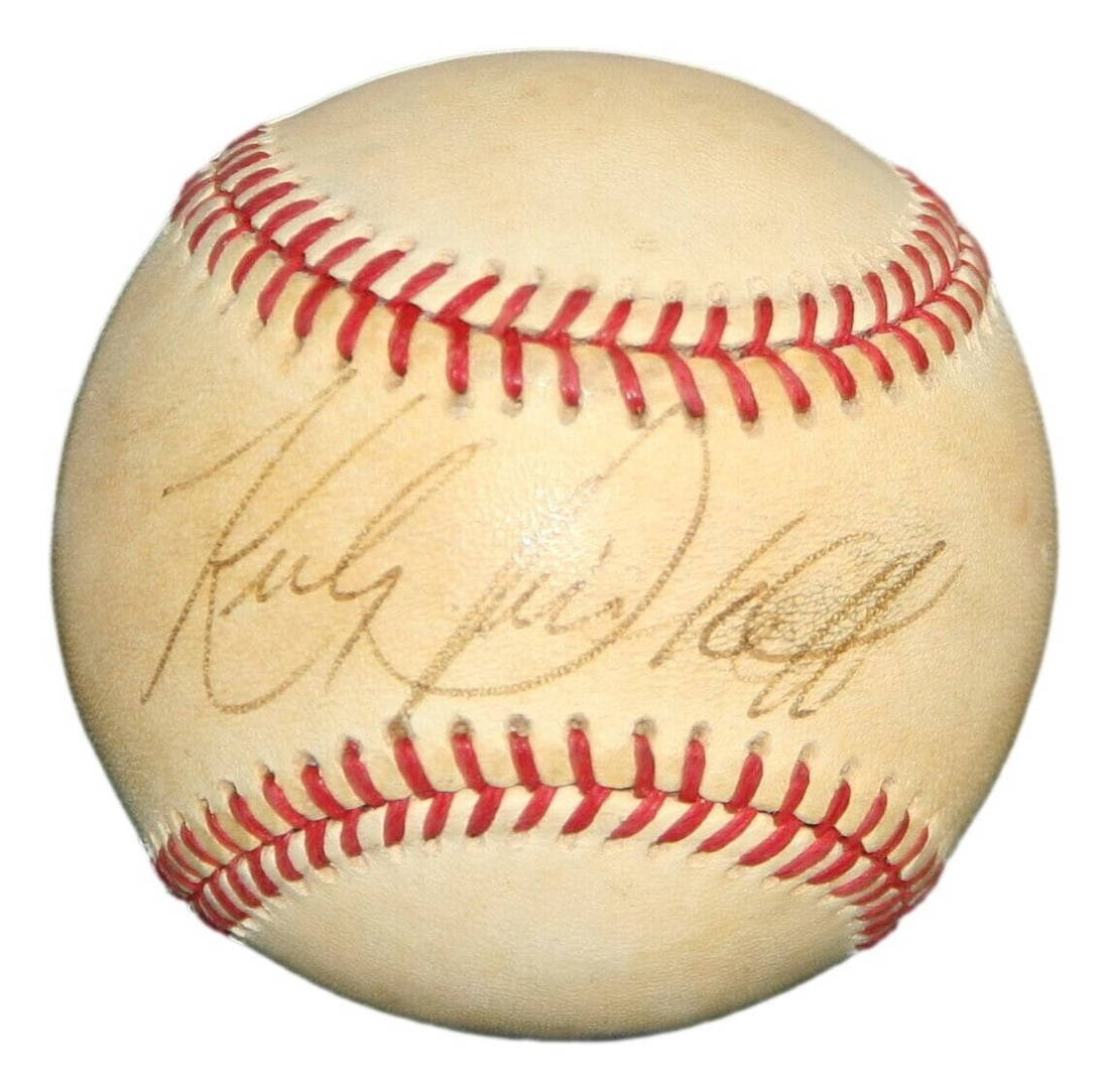 Kirby Puckett Signed Oal American League Baseball Twins Psa/dna Auction