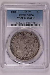 1893-s Morgan Silver Dollar Pcgs Vf30 Auction