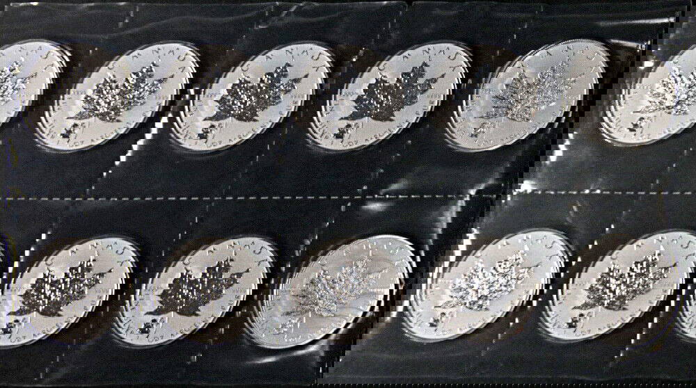 2016 Canada 1 Ounce Silver - $5 Mapleleaf Panda Privy - 10 Coin Sheet ...