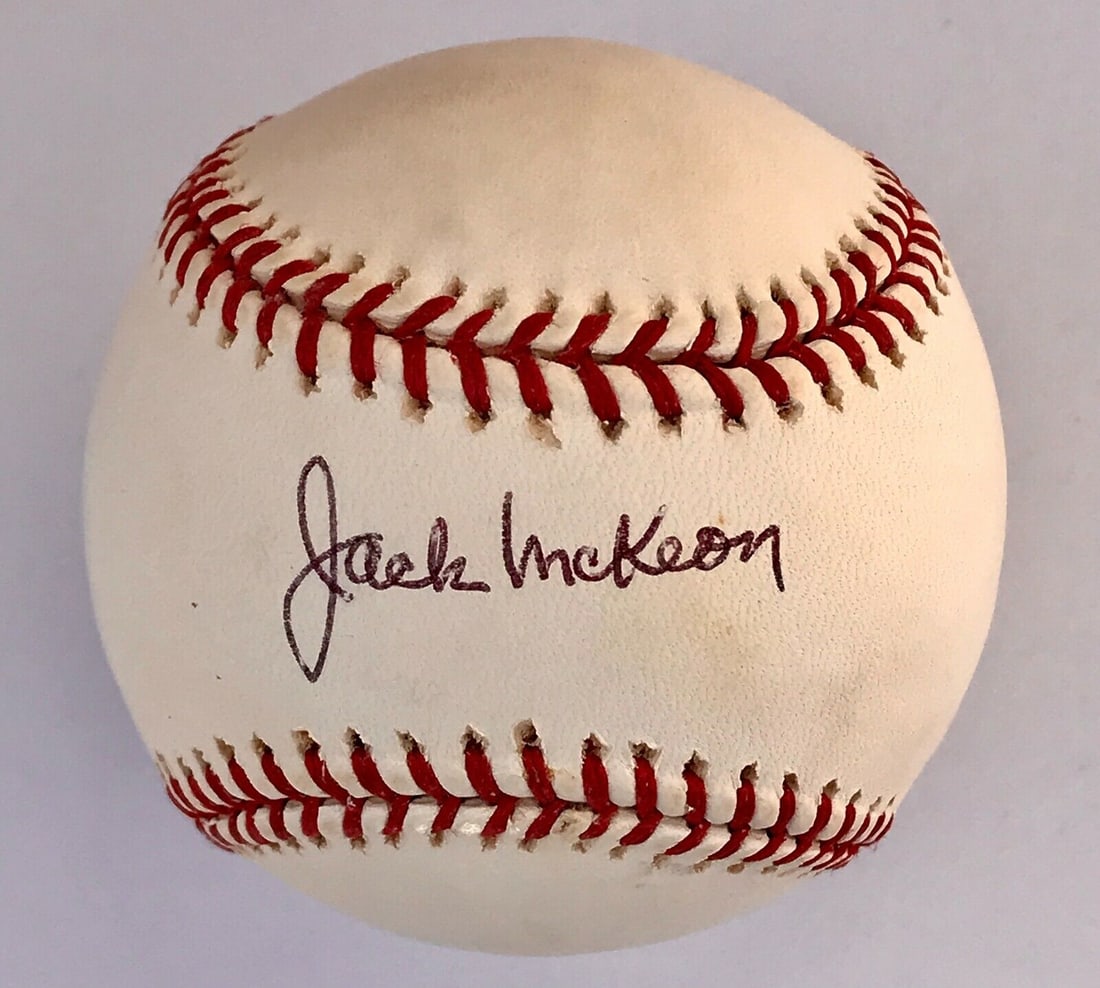 Jack Mckeon (marlins) Signed World Series Baseball-jsa (vm) Auction