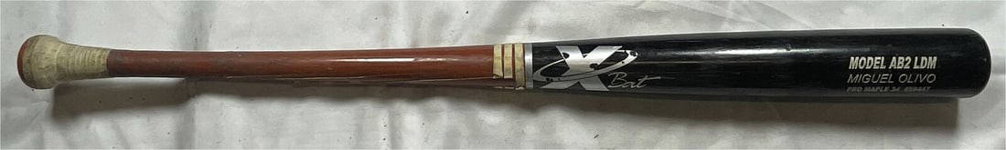 Elian Herrera Game Used X Baseball Bat Model Ab2 Pro Maple Dodgers Cracked