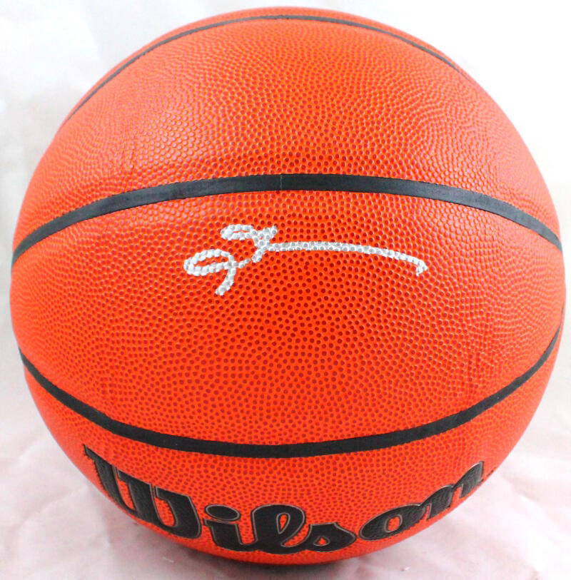 Allen Iverson Autographed Official Nba Wilson Basketball-jsa W *silver ...