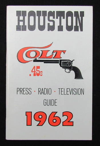 1962 Houston Colt .45s Media/press Guide 1st Season 188793