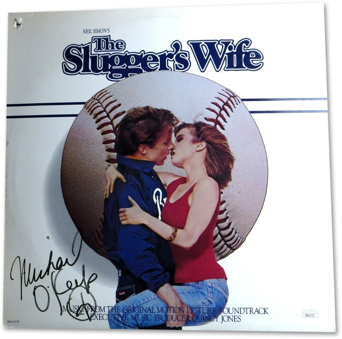 Michael Okeefe Signed Autographed Album Cover The Sluggers Wife Jsa Auction