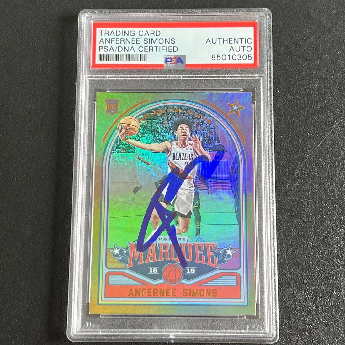 2018-19 Panini Chronicles #242 Anfernee Simons Signed Card Auto Psa ...