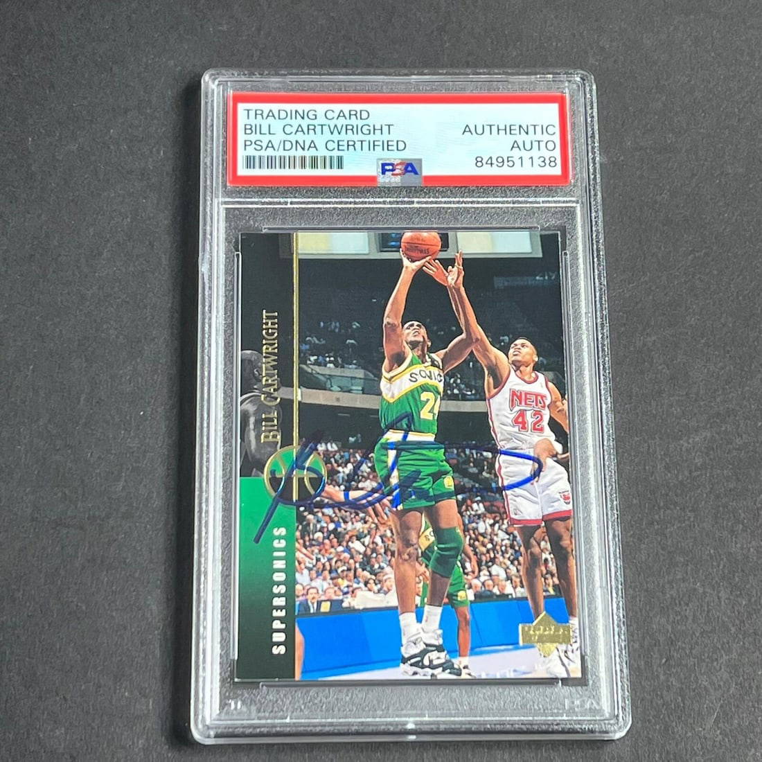 1992-93 Upper Deck #317 Bill Cartwright Signed Card Auto Psa/dna ...