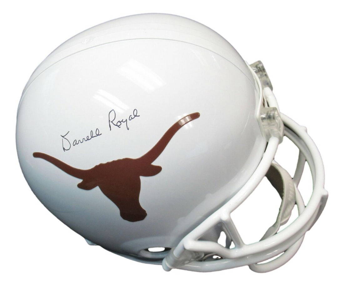 Darrell Royal Signed Autographed Full Size Helmet Texas Longhorns Psa ...