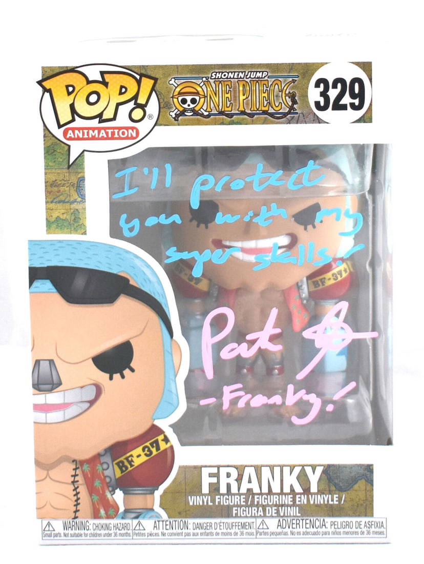 Patrick Seitz Autographed Funko Pop One Piece Franky W /inscription ...