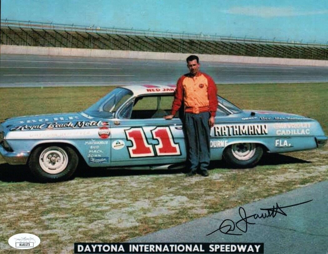 Ned Jarrett Signed Autographed 8x10 Photo Vintage Nascar Legend Jsa Auction