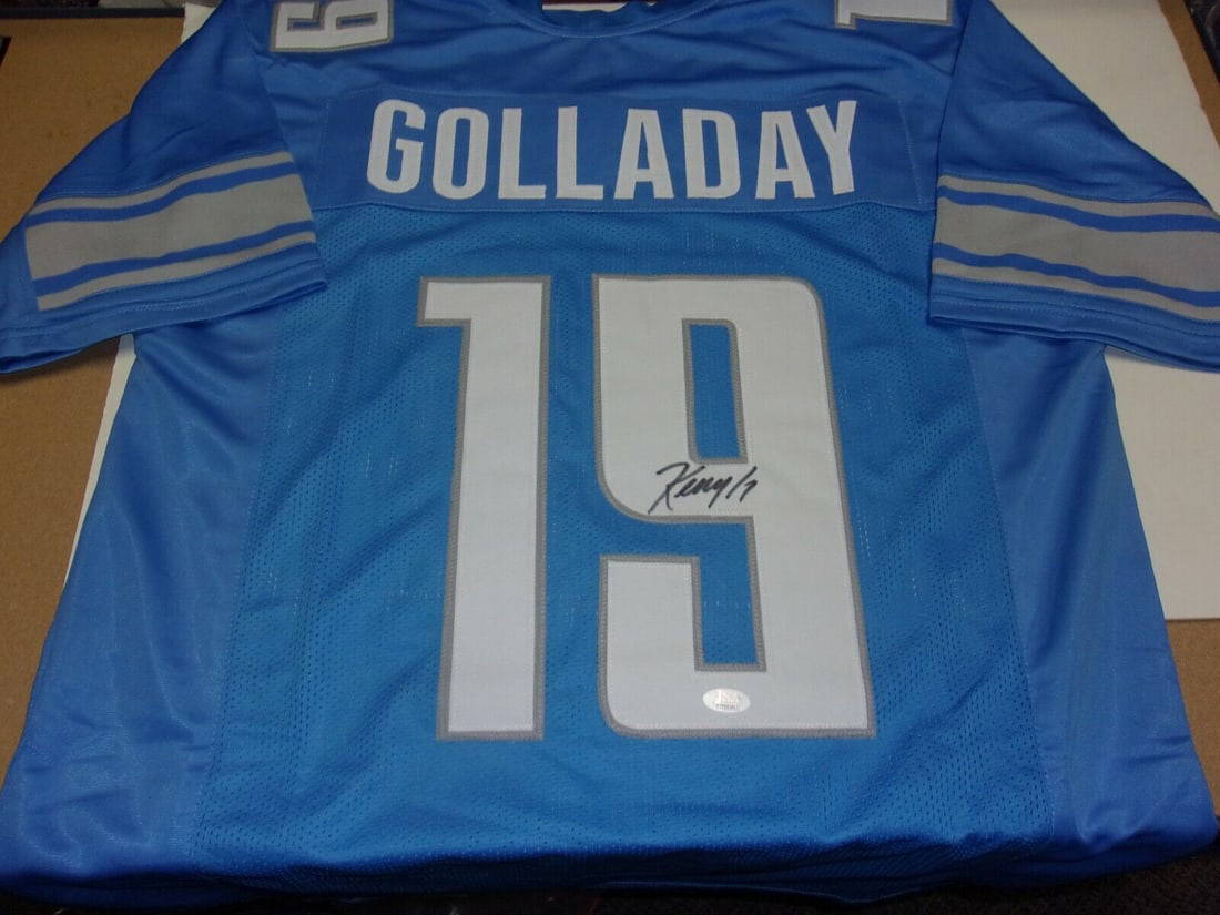 Kenny Golladay Detroit Lions Future Star Blue Jsa/coa Signed Jersey Auction