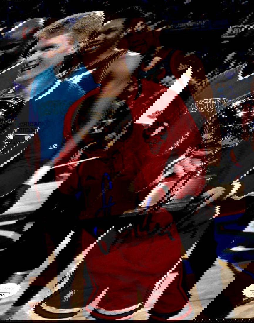 Steve Kerr Chicago Bulls/warriors Signed/autographed 8x10 Photo Jsa ...