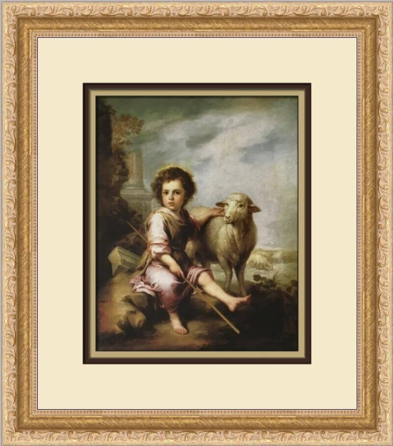 Bartolome Esteban Maurillo The Good Shepherd Custom Framed Print Auction