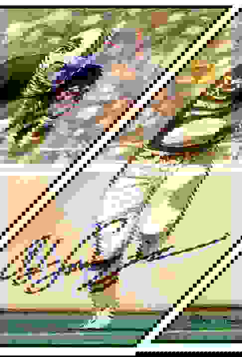 O.j. Simpson Signed Goal Line Art Card Glac Autographed Bills Bas ...