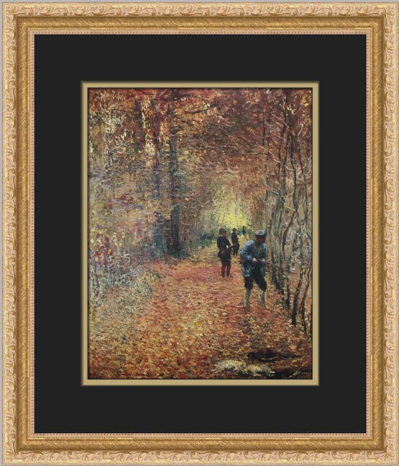 Claude Monet The Hunt Custom Framed Print Auction