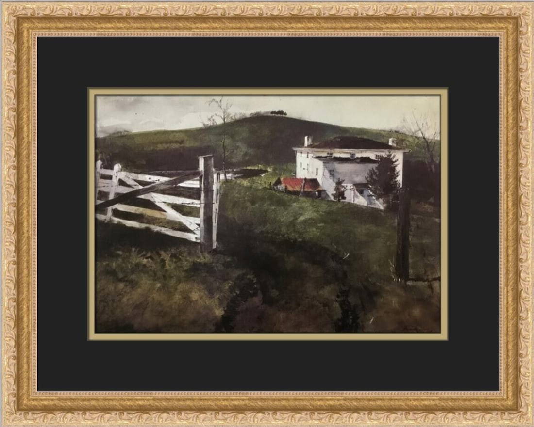 Andrew Wyeth Spring Cleaning Custom Framed Print Auction