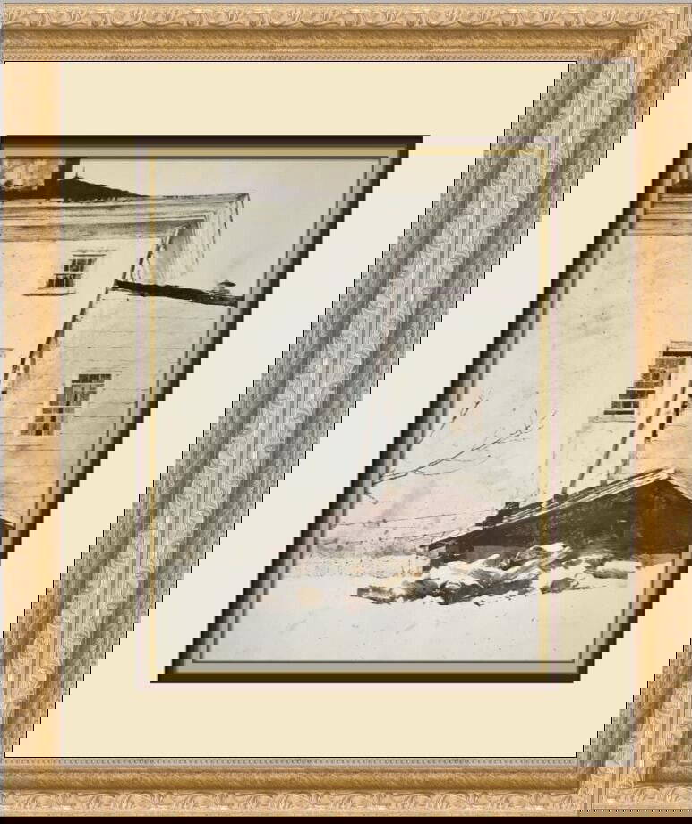 Andrew Wyeth Backside Custom Framed Print Auction