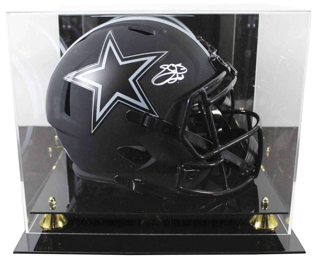 Cowboys Emmitt Smith Signed Eclipse Full Size Speed Rep Helmet W/ Case ...