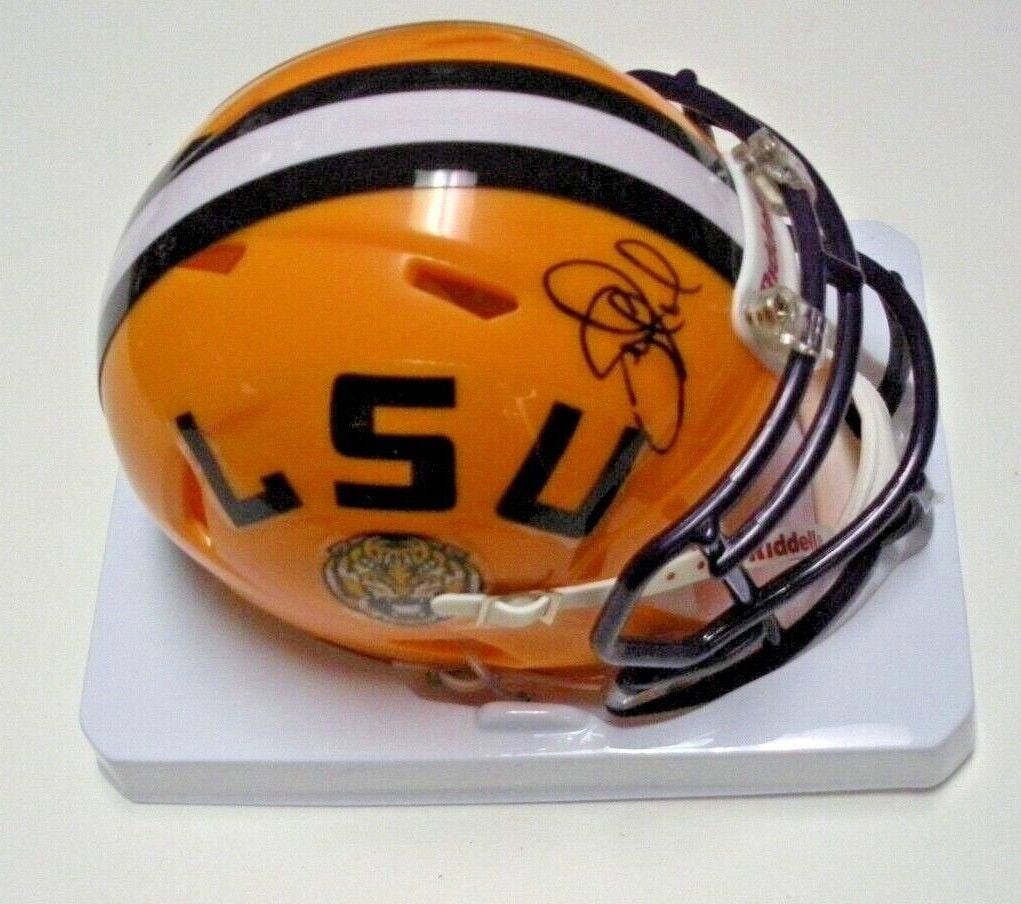 Leonard Marshall Lsu Tigers New York Giants Steiner/coa Signed Mini ...