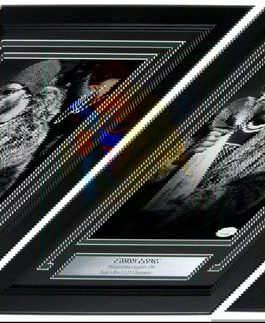 Chris Long Philadelphia Eagles Signed/autographed 8x10 Photo Framed Jsa ...