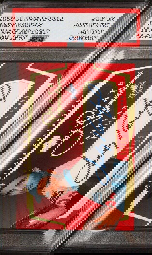 Sandy Koufax 2003 Ultimate Collection Signatures Gold Psa Auto 9 #us-sk ...