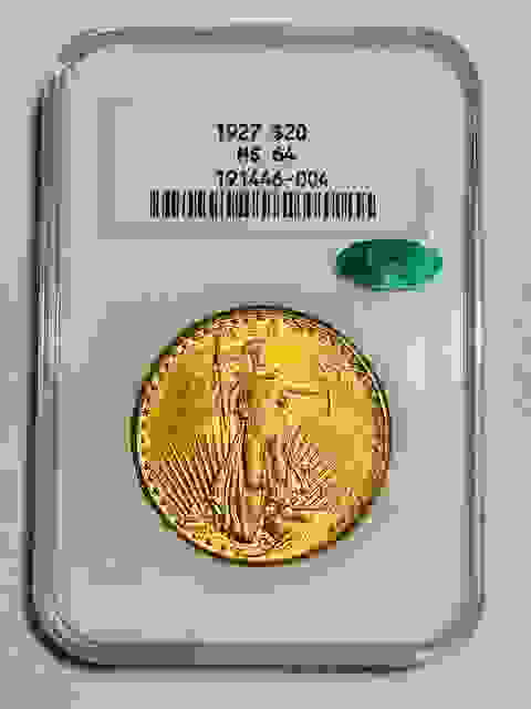1927 P Double Eagle Saint Gauden $20 Ngc Ms-64 Cac Pq Low Cac Pop Old Fatty Slab Auction