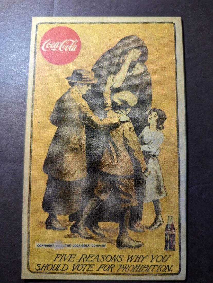 Mint 1947 Usa Coca Cola Prohibition Era Postcard Five Reasons Why Auction