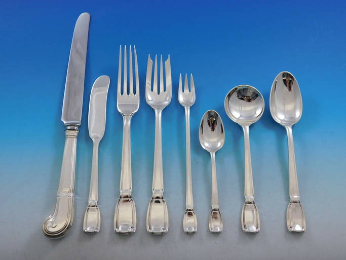 Castilian Tiffany Co Sterling Silver Flatware Set 48 Pieces With ...