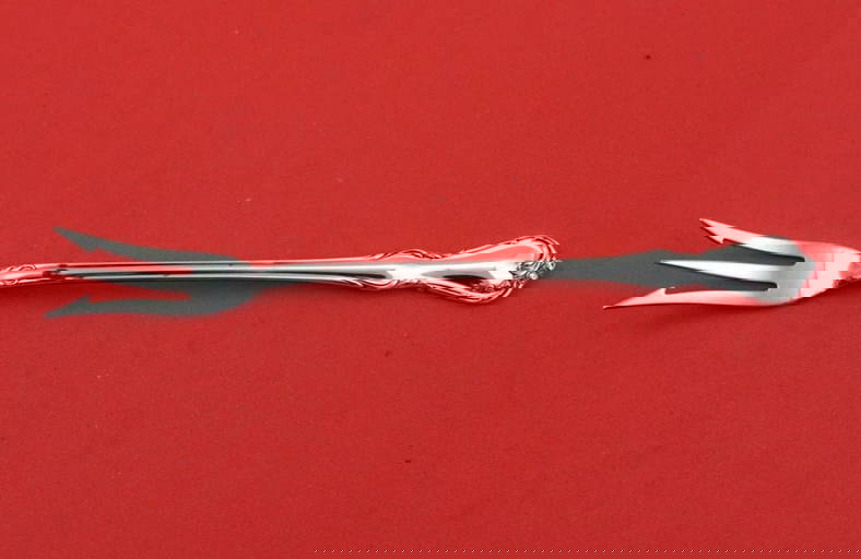 Rose Cascade Sterling Silver Pickle Fork By Reed And Barton 3 Tine ...