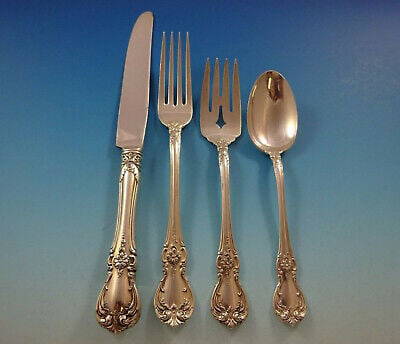 Old Master Towle Sterling Silver Flatware Set 48 Pieces For 12 With ...