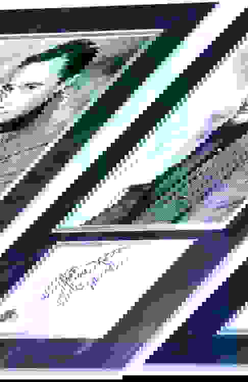 Robert Vaughn Signed Autograph 8x10 Photo Index Card Man From Uncle Bas Auction