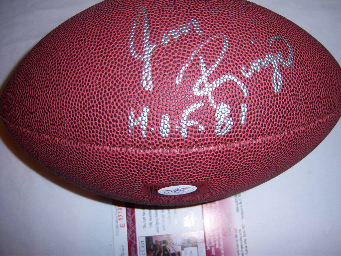 Jim Ringo Geen Bay Packers Hof 1981 Jsa/coa Signed Football Auction