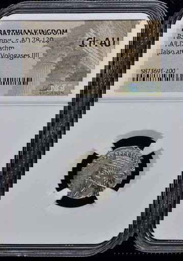 Pacorus C.ad 78 120 Parthian Kingdom Ar Drachm Ngc Au55