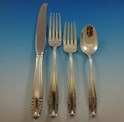Stradivari Wallace Sterling Silver Flatware Set For 12 55 Pieces