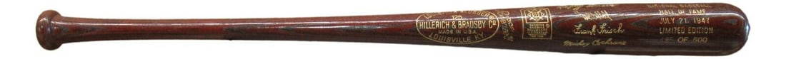 1947 Hall Of Fame Commemorative Baseball Bat Grove Hubbell Cochrane 34 ...