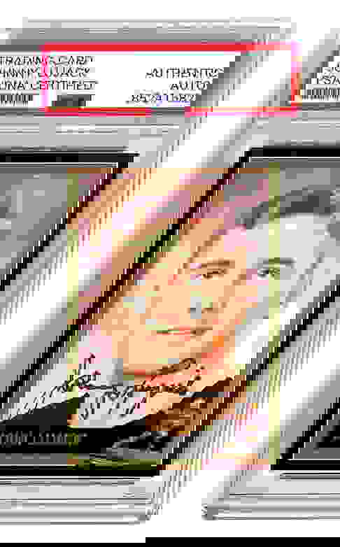 Johnny Lujack Autographed 1991 Heisman Card Notre Dame 1947 Psa Dna Auction