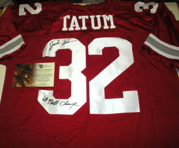 Jack Tatum Ohio State Buckeyes Signed Official Russell Jersey