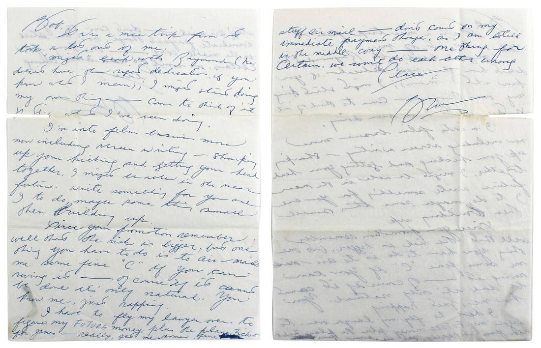 Bruce Lee Signed 8.5x11 1972 Handwritten Letter Auction