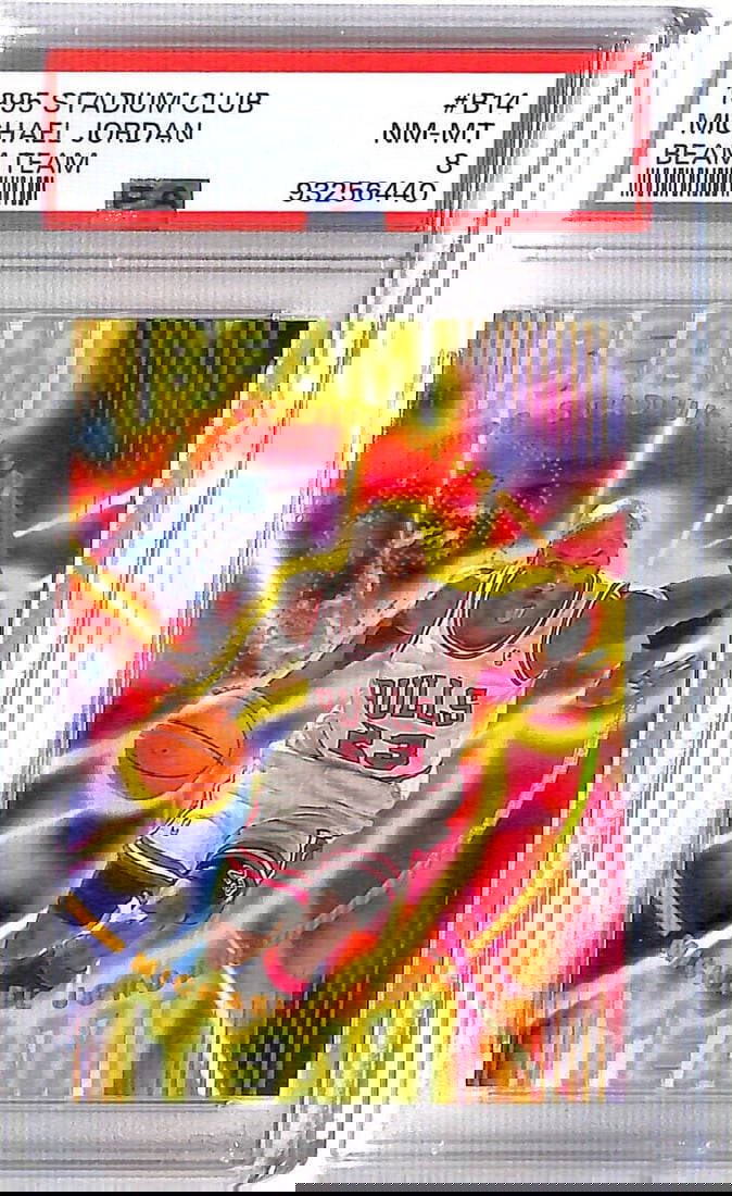 Michael Jordan 1995-96 Stadium Club Beam Team Card Psa 8 Auction