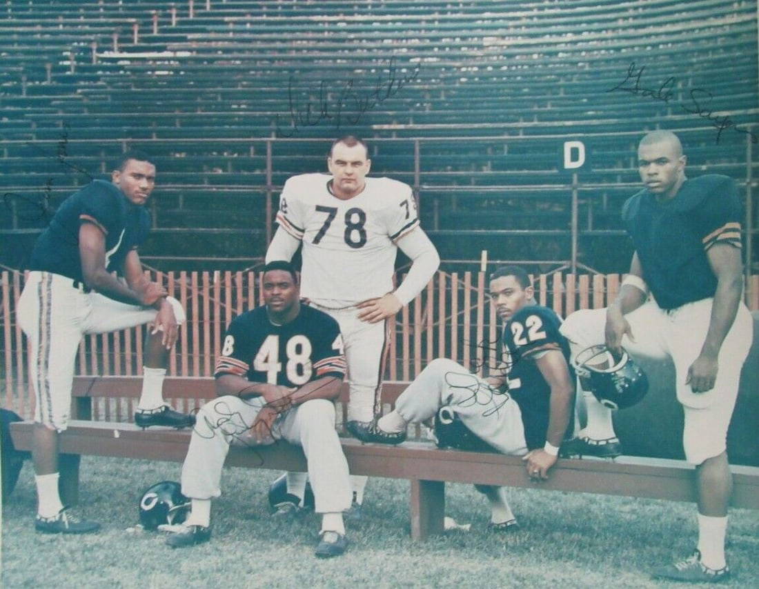 Gale Sayers Hof Dick Butkus Hof Gordon Signed By (5) 8x10 Photo Bears ...