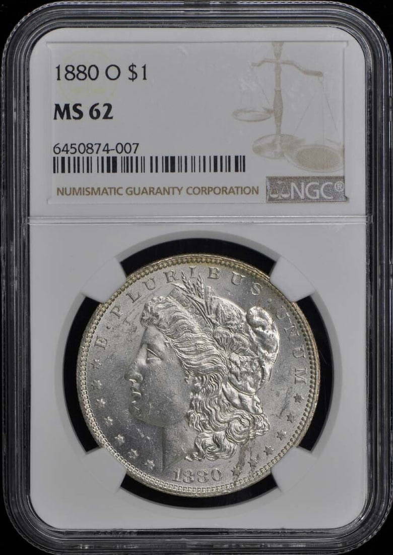 1880-o Morgan Dollar S$1 Ngc Ms62 Auction