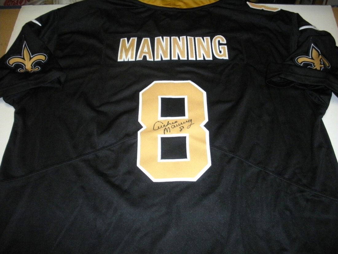 Archie Manning Neworleans Saints W/coa Signed Official Licensed Nike ...