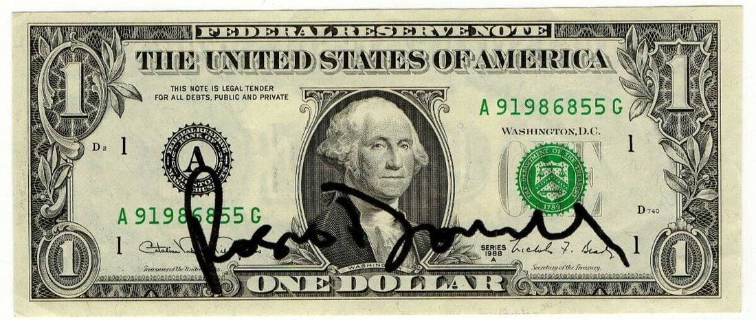 Rosie O'donnell Signed Dollar Bill Autograph Jsa Certified Auction