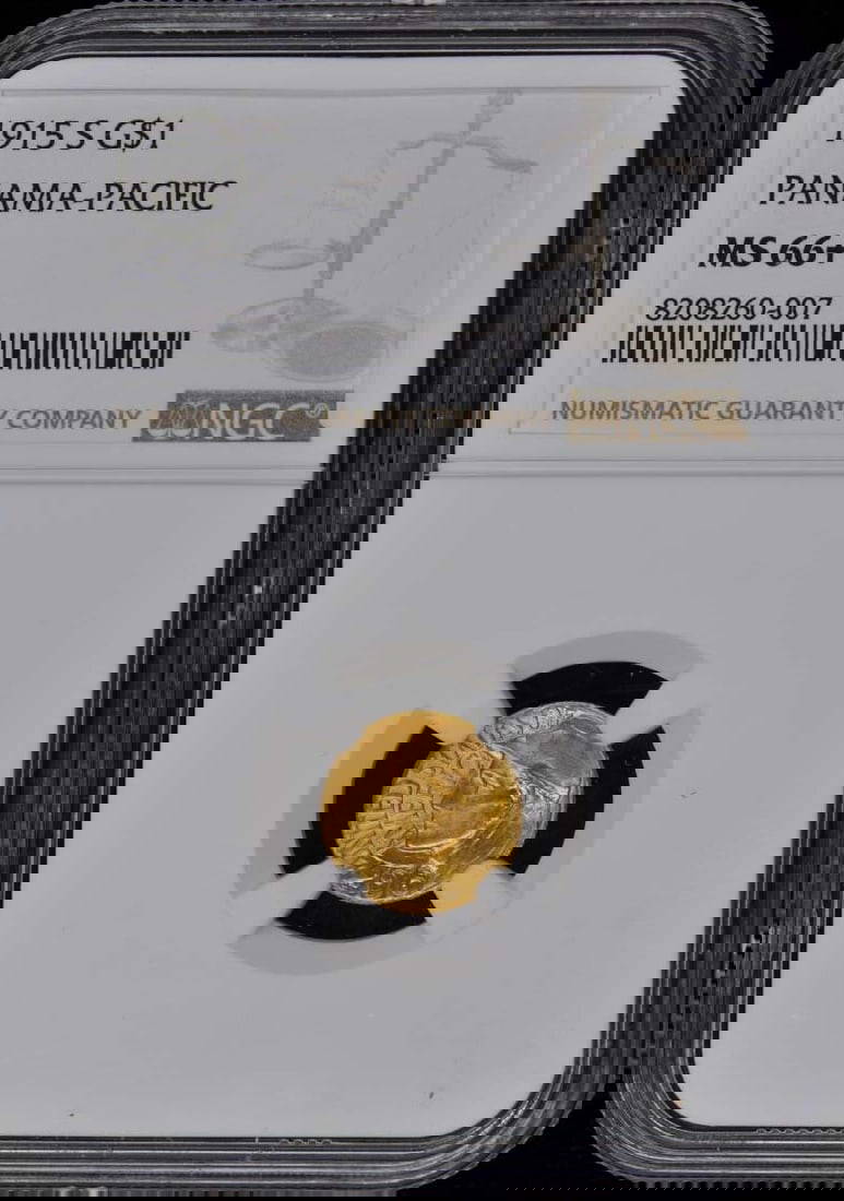 Panama Pacific 1915-s Gold Commemorative Coin G$1 Ngc Ms66+ Auction