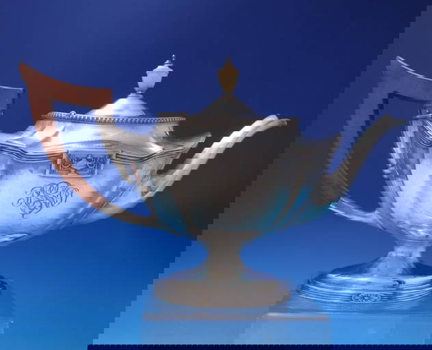 Gorham Lansdowne Sterling Silver Tea Pot 7in Wood Handle 24.1oz