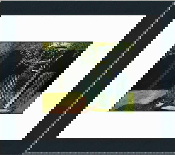 Francis Bacon Figures In A Garden Custom Framed Print 13in X 11in ...