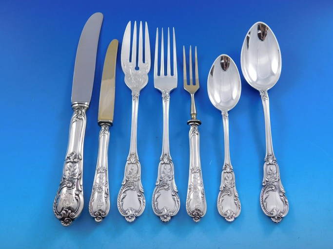Wilkens 800 Silver Rococo Flatware Set 57 Pieces With Storage Chest