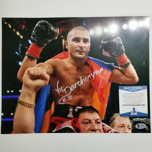 Vic Darchinyan Signed 11x14 Photo Boxing Full Autograph ~ Beckett Bas Coa