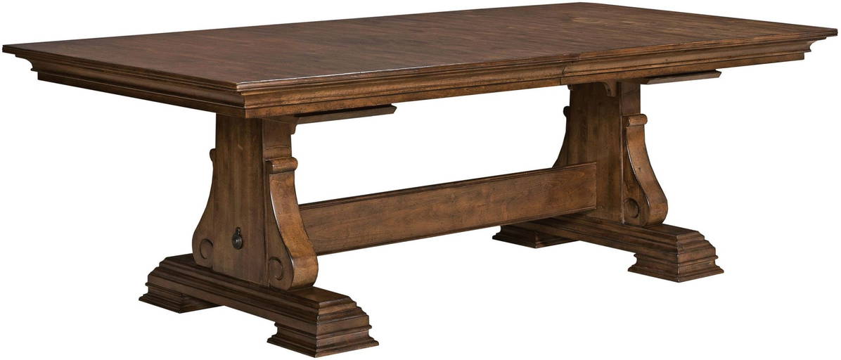 Kincaid Portolone Extendable Dining Table Solid Alder Truffle Finish 88 ...